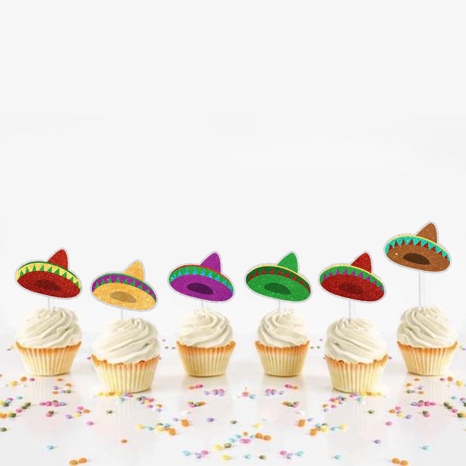 Sombrero Cupcake Toppers