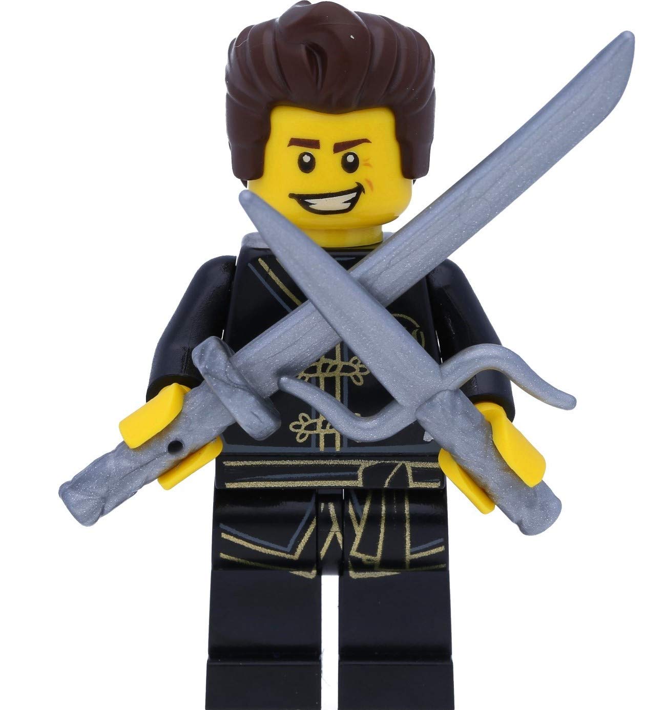 Buy LEGO Ninjago Grand Sensei Dareth Mini Figure in Black Gold Dragon ...