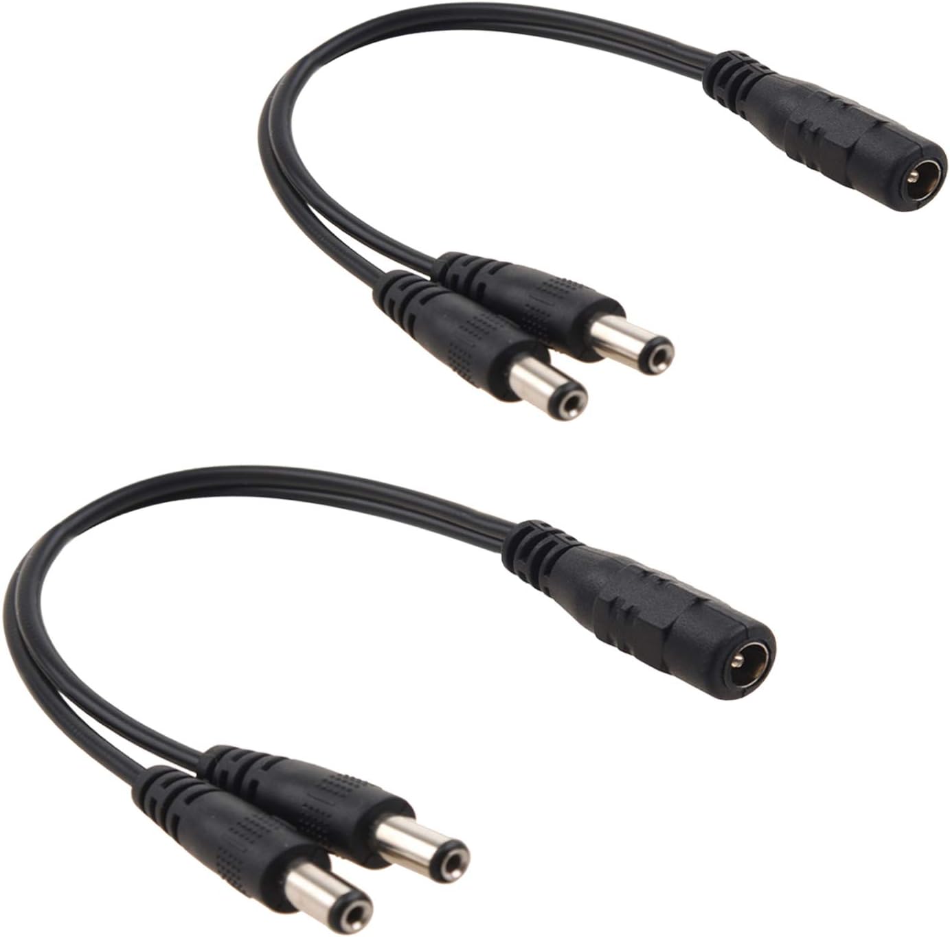 Amazon.com : ISEEUSEE DC 2 Way Power Splitter, 1 Female to 2 Male Power ...
