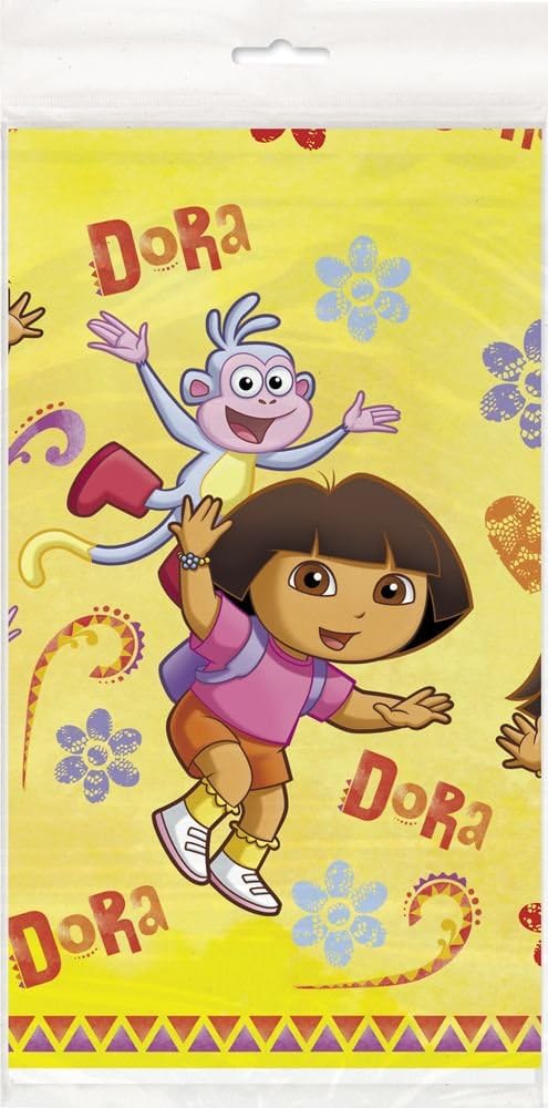 Amazon.com: Dora the Explorer Plastic Tablecloth, 84" x 54" : Toys & Games