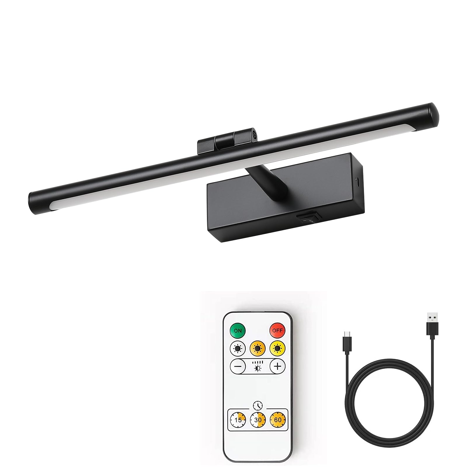 Snapklik.com : OPMRE Modern LED Picture Light Dimmable 15.75 Brass ...