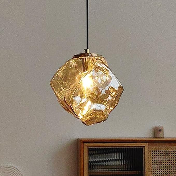 BFFGKGL Modern Lava Ice Cubes Glass Bedside Pendant Light Nordic ...