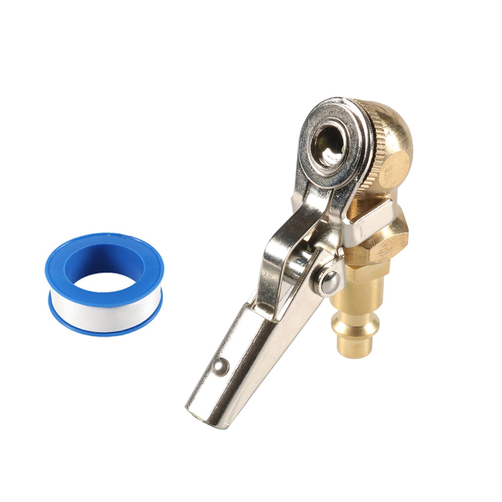 Milwaukee Air Compressor Tire Air Chuck With Clip Adapter, Brass ...
