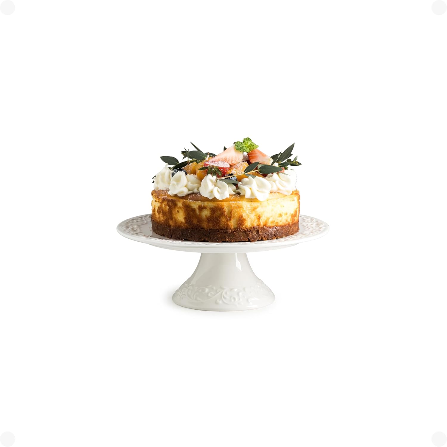 Amazon.com: 8 Inch White Cake Stand, Wedding Cake Stand for Party ...