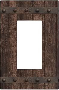 CZRPKEN Decorative Outlet Covers Witch Rustic Dark Wood Medieval Style ...
