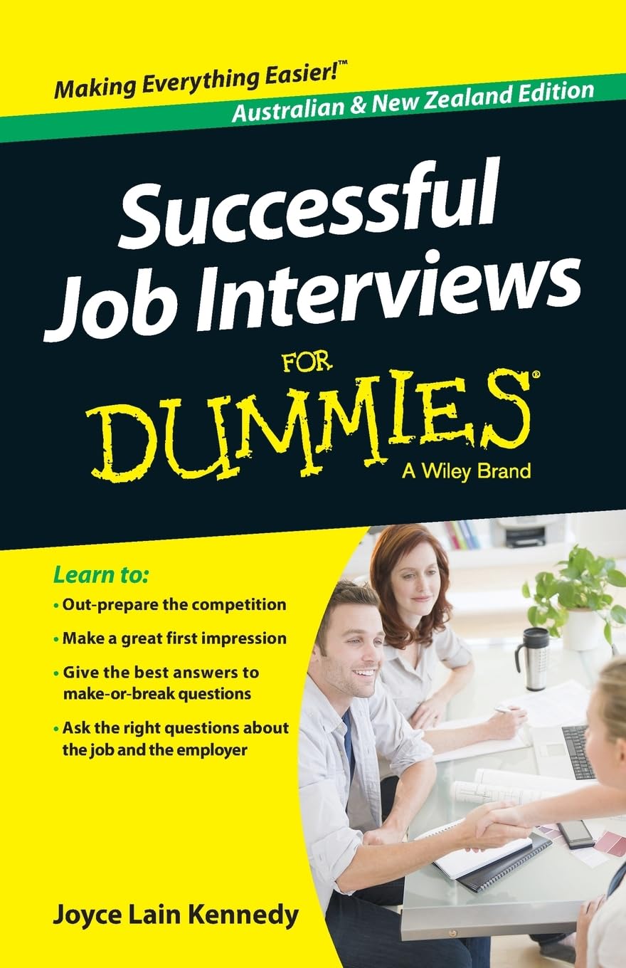 Successful Job Interviews For Dummies, Australian and New Zealand ...
