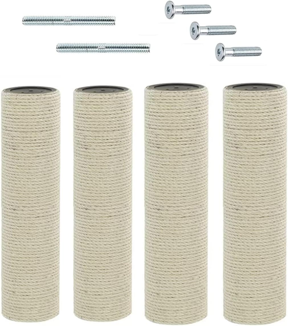 Amazon.com : 6 Pack Cat Scratching Post Replacement, White Hemp Rope ...