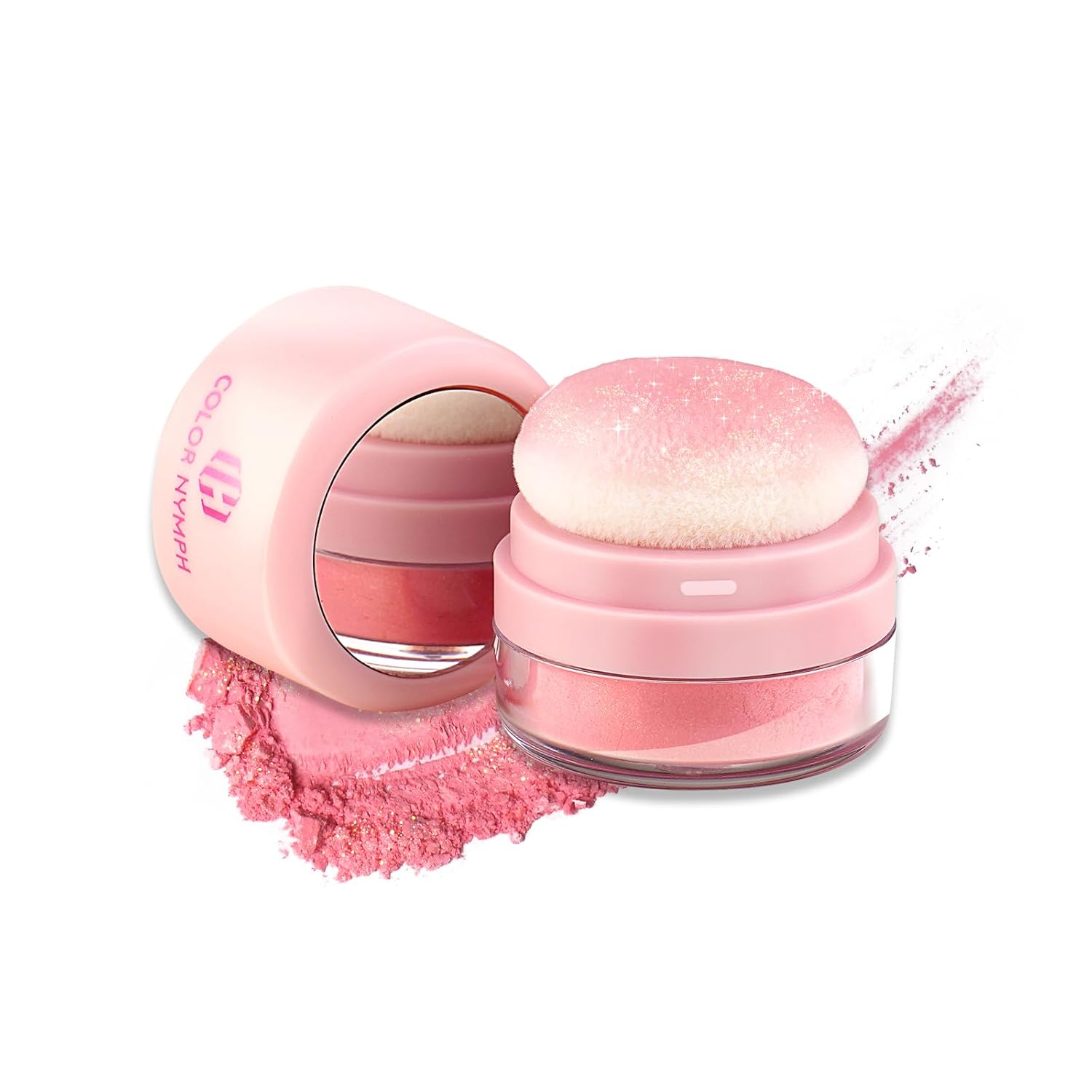 Amazon.com : Color Nymph Cushion Blusher, Micro-Shimmer Face Blush For ...