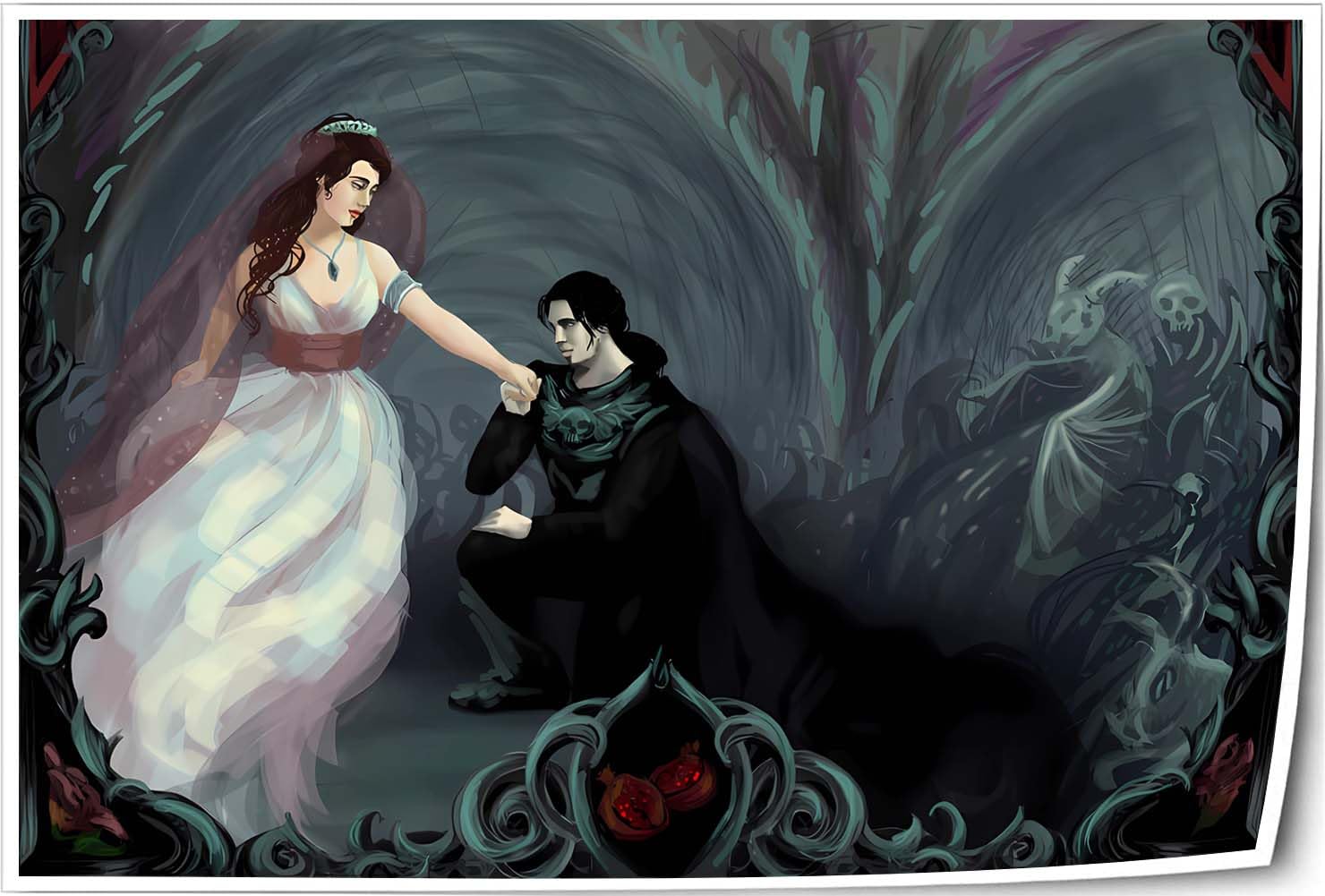 Demeter And Persephone Cartoon Persephone Art Print Mythology