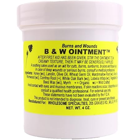 Amazon.com: B&W Ointment - Burn and Wound Ointment - Amish Made Burn ...