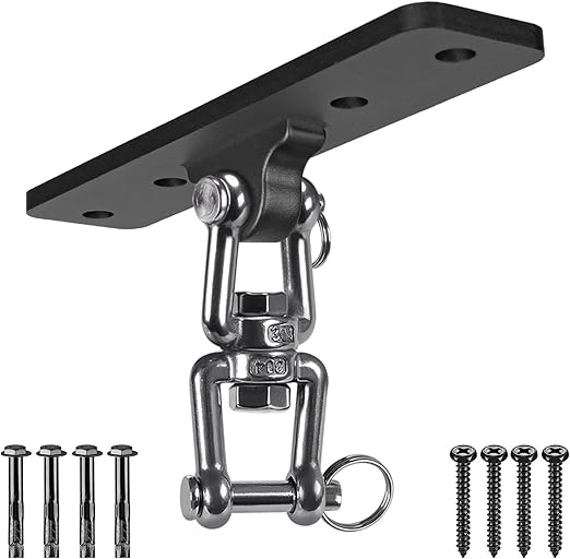 Amazon.com: Dolibest Heavy Duty Swing Hanger, Ceiling Mount Swivel Hook ...