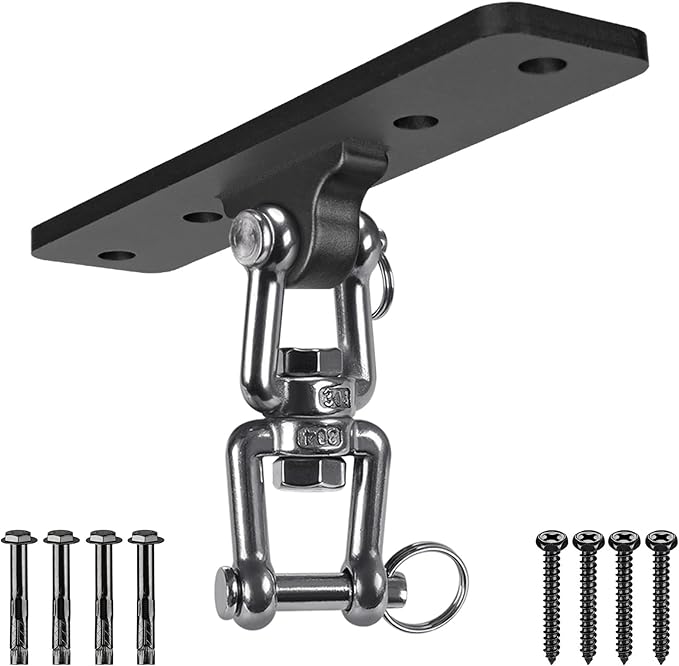 Amazon.com: Dolibest Heavy Duty Swing Hanger, Ceiling Mount Swivel Hook ...
