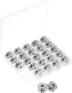 Amazon.com: HARFINGTON Metal Bobbins Set Standard Sizes with 25 ...