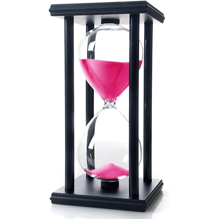 Buy Bellaware 60 Minutes Hourglass, Wood Sand Timer,Pink Online at Low ...