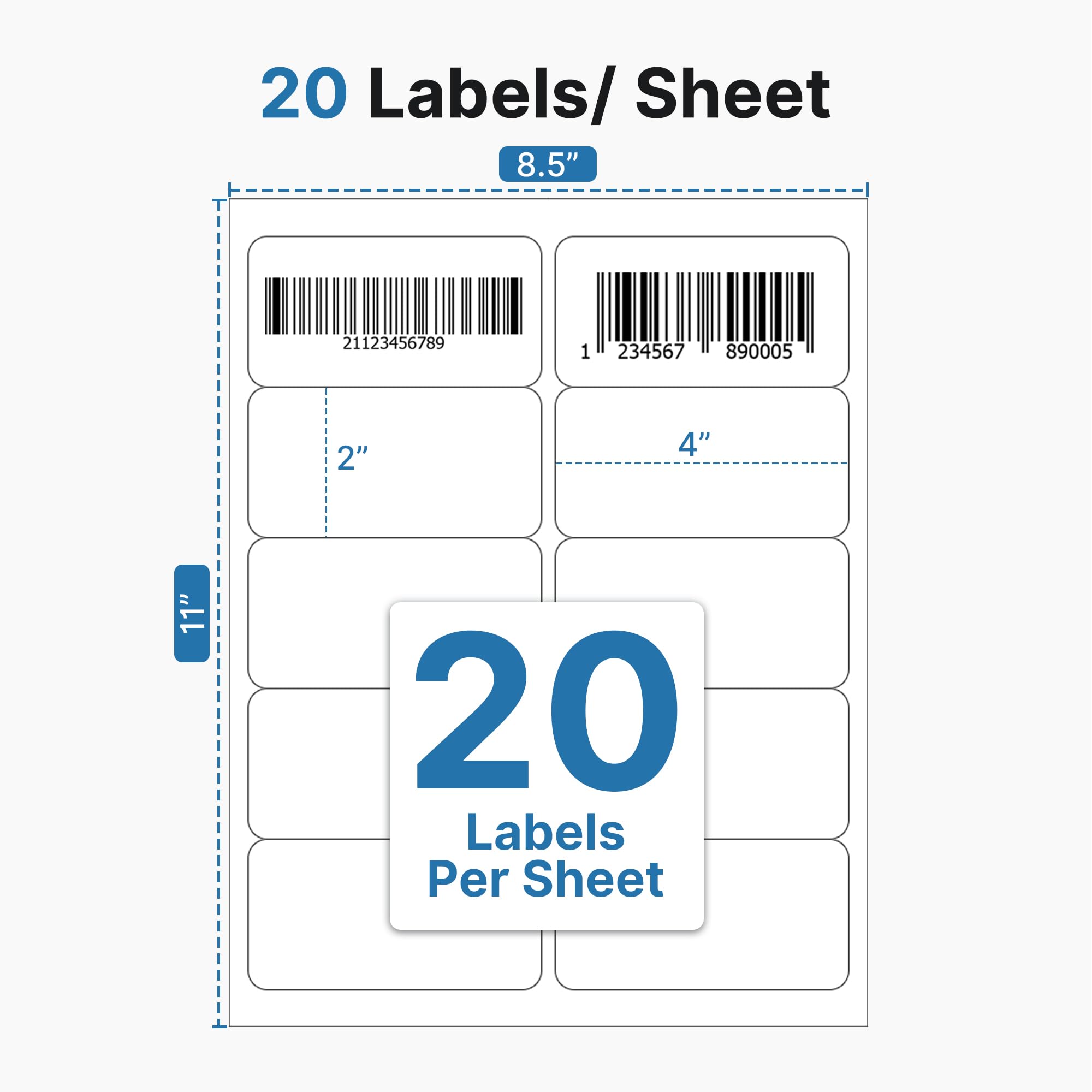 Snapklik.com : POLONO 2" X 4" Crystal Clear Address Labels, Shipping ...