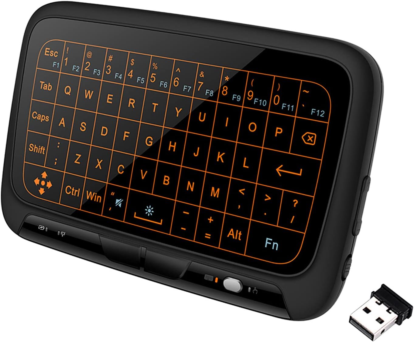 Henniu Teclado inalámbrico H18 + 2.4GHz Teclado retroiluminado con ...