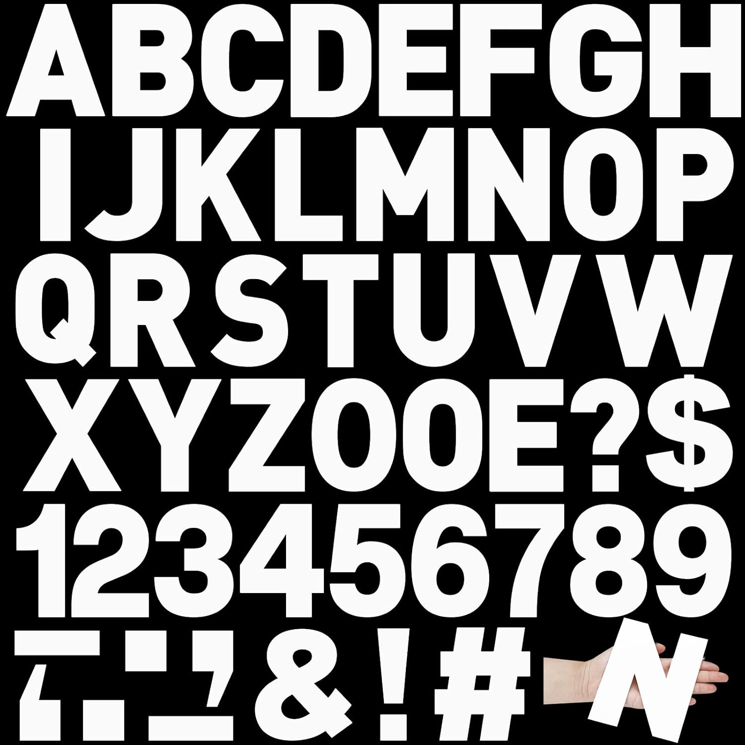 Amazon.com: 184 Pcs Large Vinyl Letter Stickers 6 Inch Big Alphabet ...