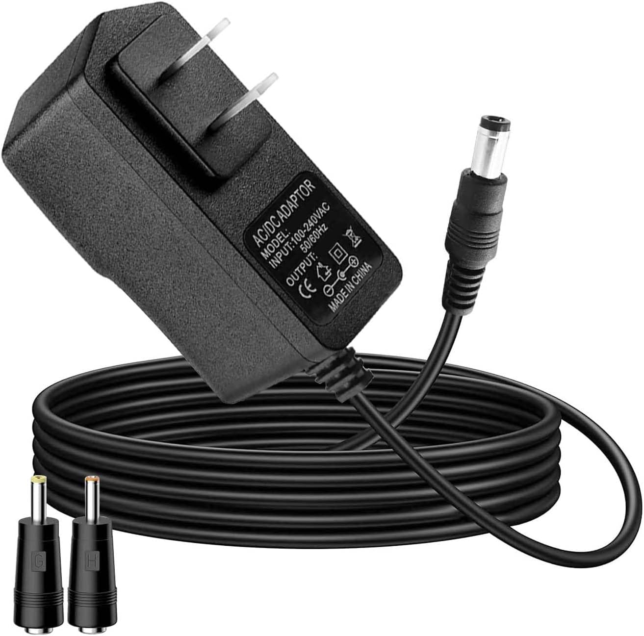 Amazon.com: 9V 2A AC Adapter with 6ft Cord and Advanced Safety ...