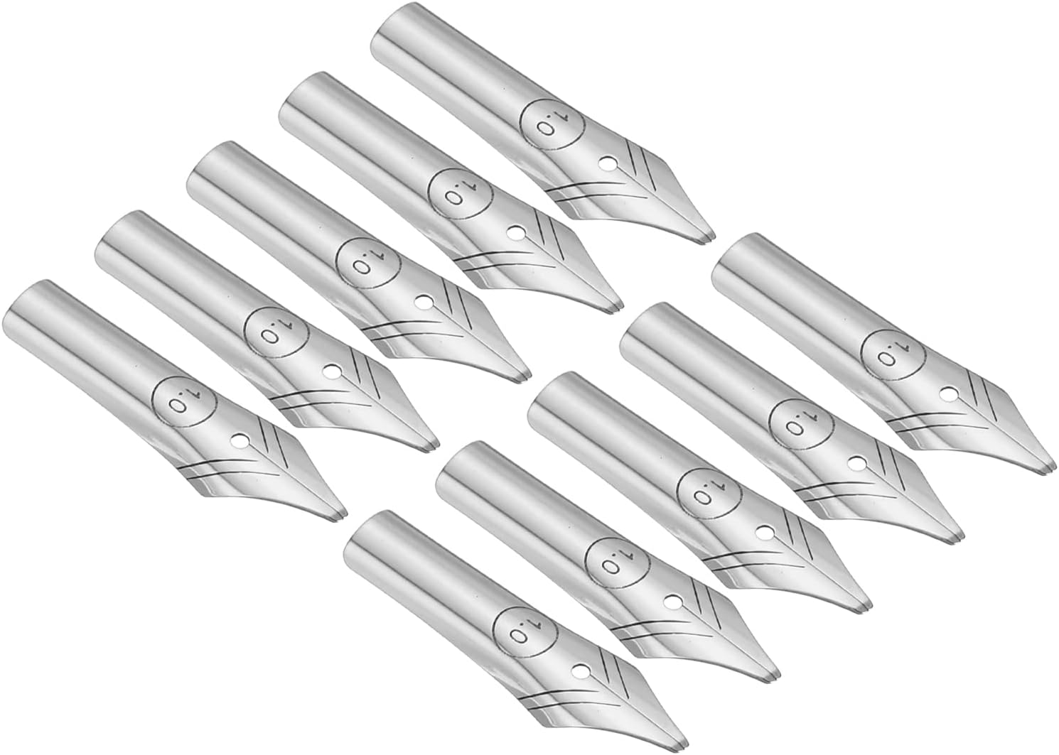Amazon.com : PATIKIL 1mm Line Width Fountain Pen Nib Replacement, 10 ...