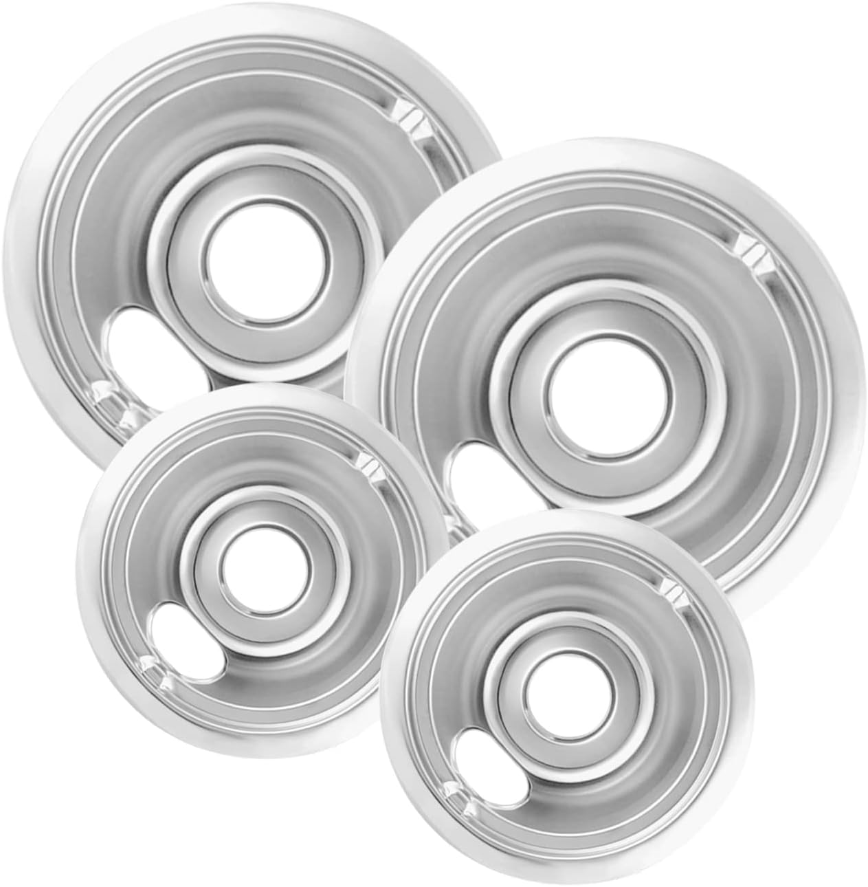 Amazon.com: GE WB32X107 Genuine OEM 6" Burner Drip Bowl (Chrome) for GE ...