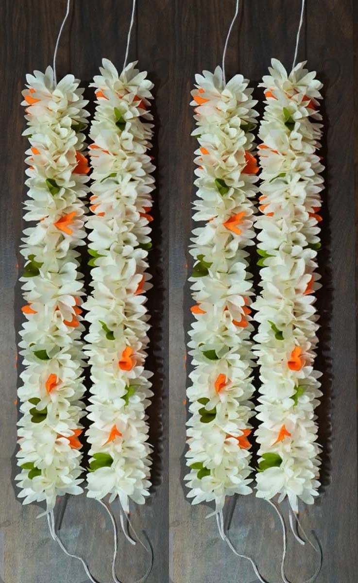 Buy Artificial Flowers Garlands for Festive Pooja Wedding Housewarming ...