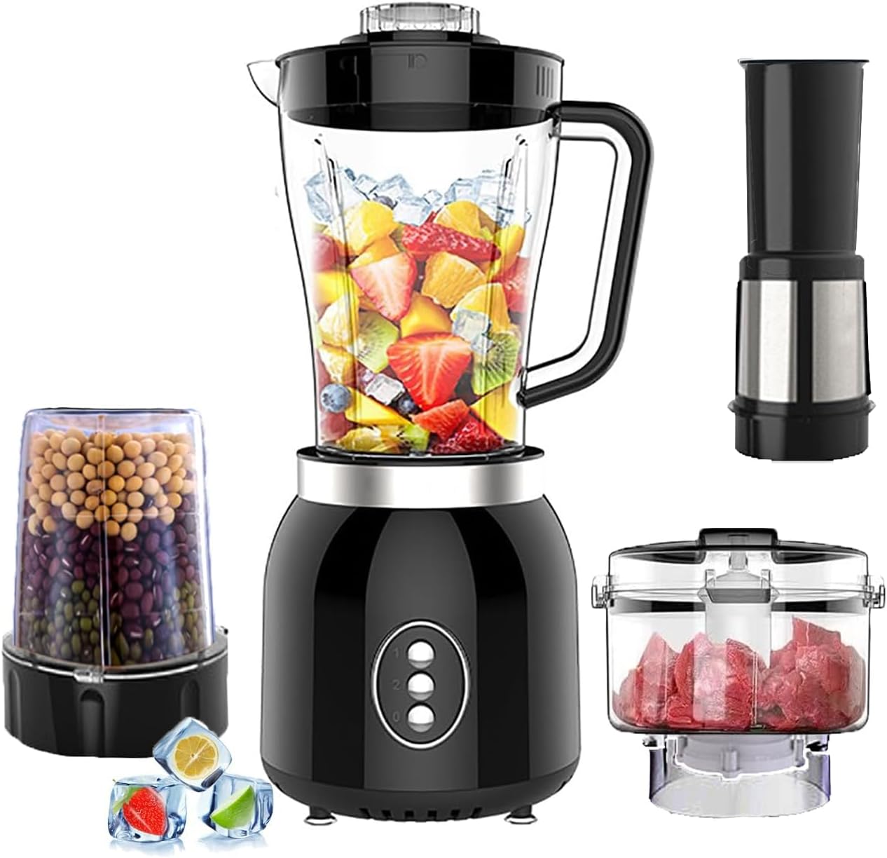 Amazon.com: 600W 4-in-1 Multifunctional Food Processor - Countertop ...