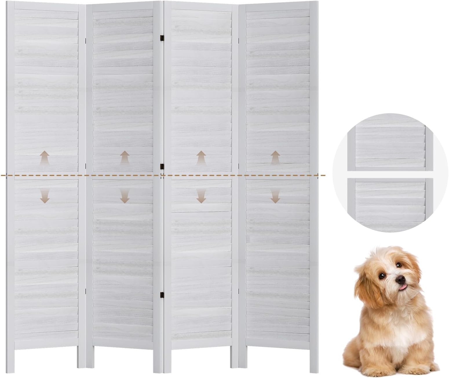 Amazon.com: Red Lantern 2 ft. Short Woven Fiber Folding Screen - 4 ...