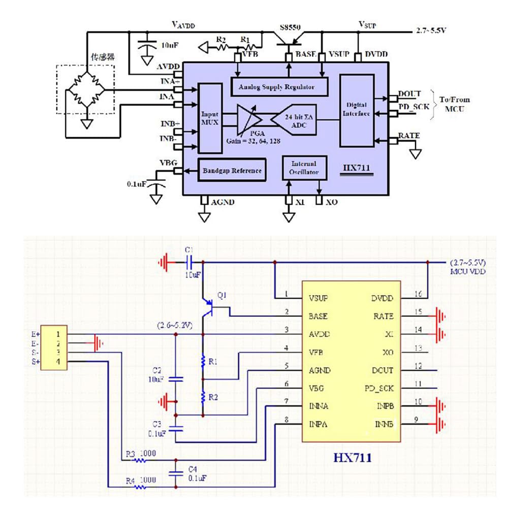 Snapklik.com : 10pcs HX711 Load Cell Amplifier Module Board Kit A/D ...