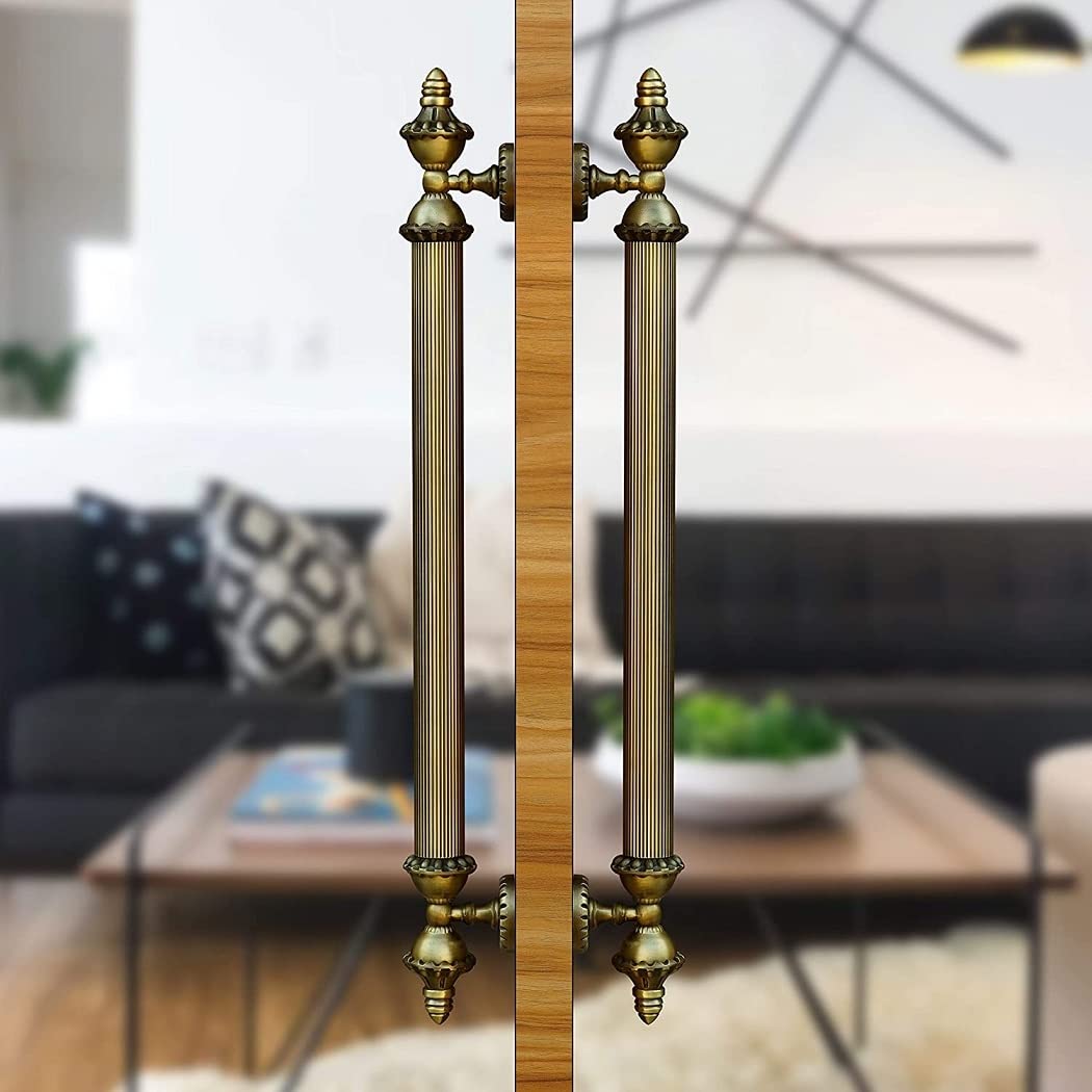 WSKART Main Door Pull 24 Inch Handle Brass Antic Finish Zinc Alloy Main ...