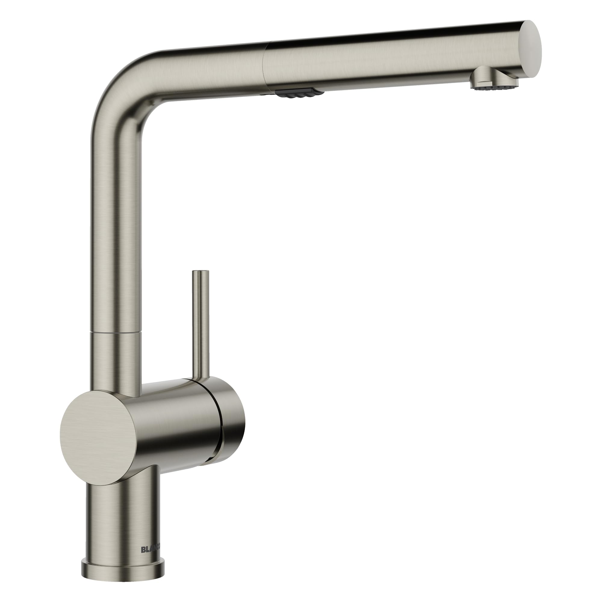 BLANCO Linus Low-Arc Pull-Out Dual Spray Kitchen Faucet, 1.5 GPM, Satin ...