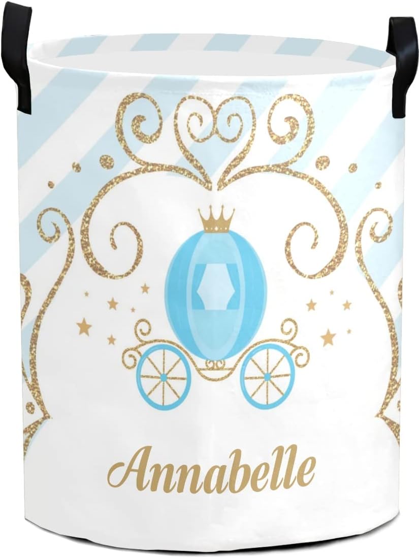 Amazon.com: Cute Princess Personalized Foldable Freestanding Laundry ...