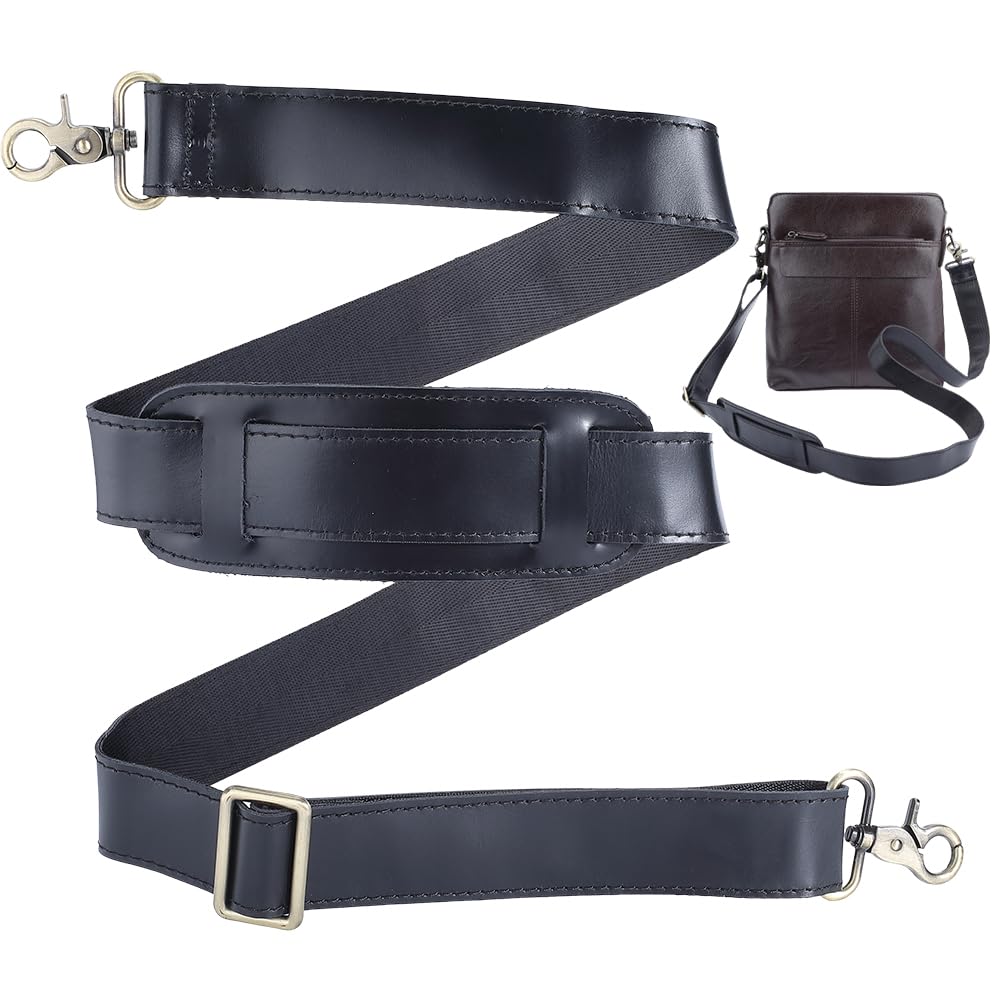 GORGECRAFT 1.5Ms Shoulder Bag Replacement Strap Black Full Grain ...