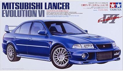 Amazon.com: Tamiya 24213 1/24 Mitsubishi Lancer Evolution Vi Plastic ...