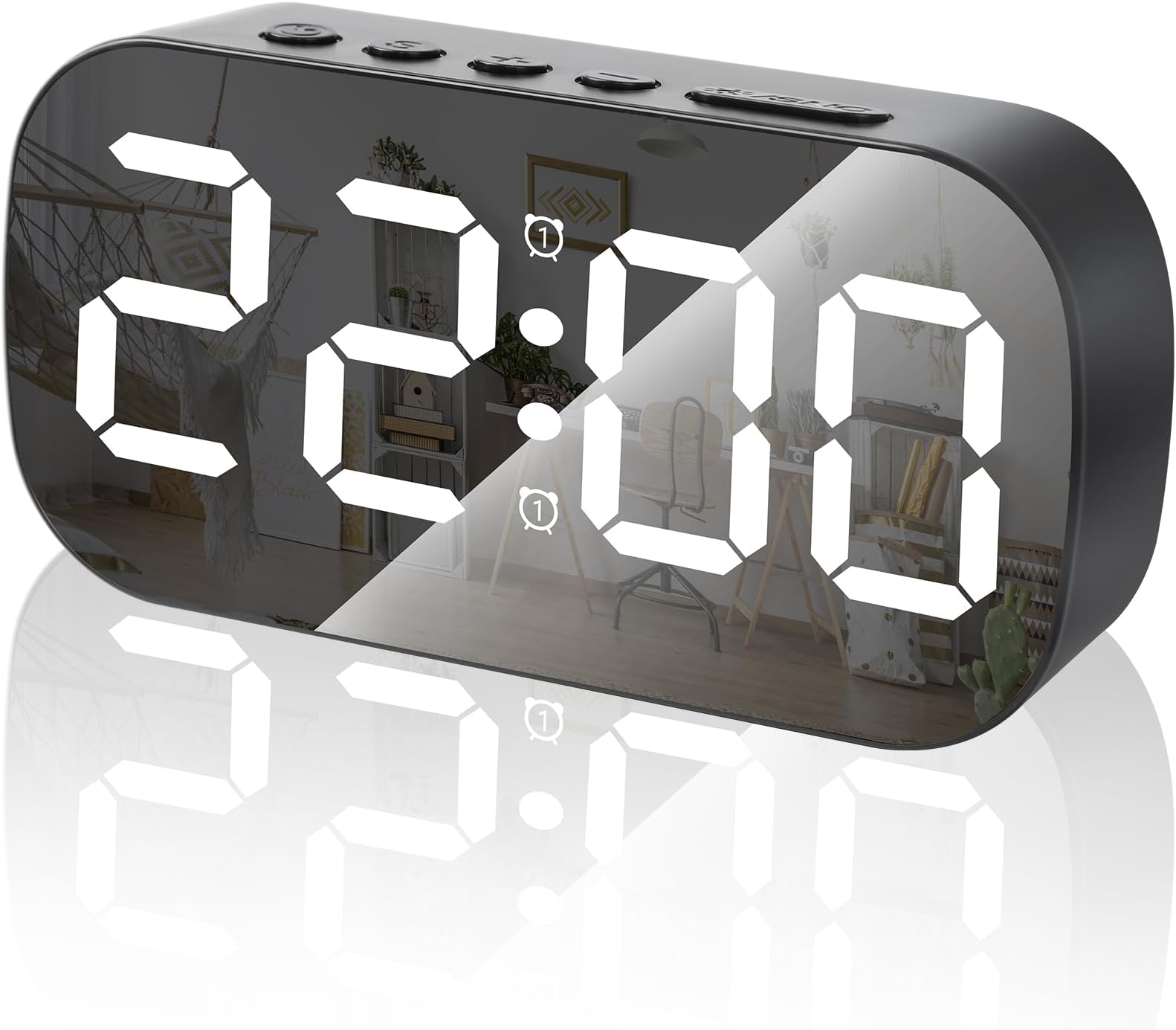 Reloj Despertador Digital,Reloj Despertador LED Interior,Reloj ...