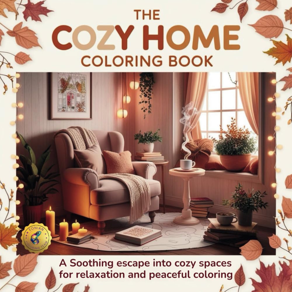 Amazon.com: The Cozy Home Coloring Book: A Soothing Escape into Cozy ...