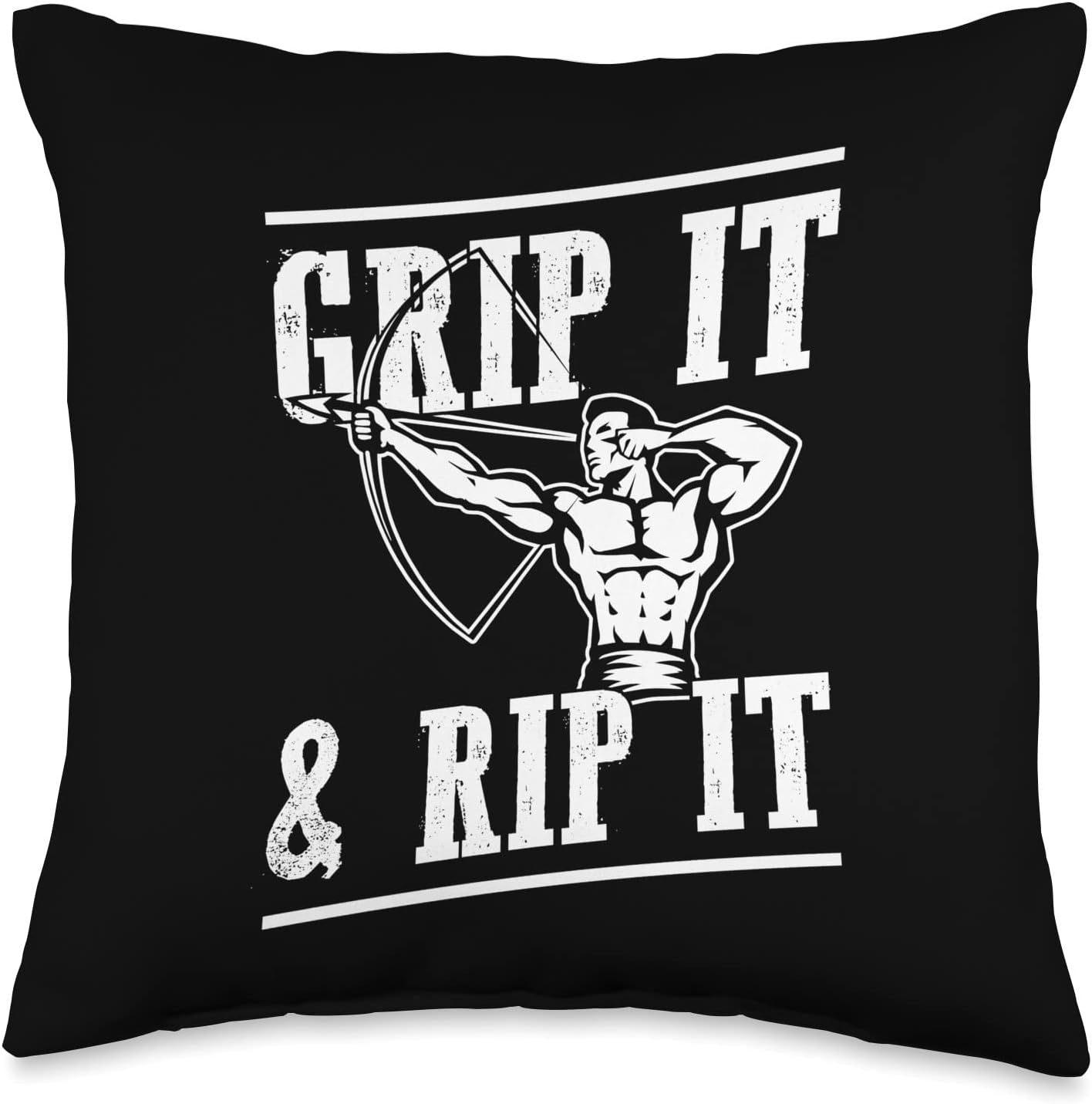 Amazon.com: Grip It And Rip It Distressed Style Archery Life Throw ...