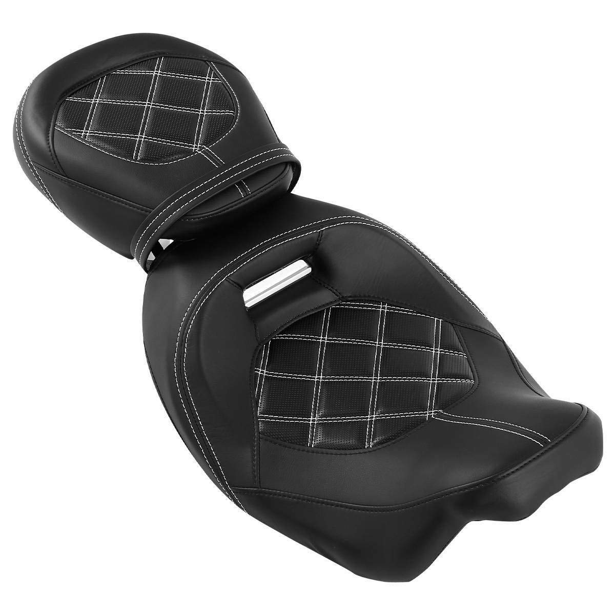 Amazon.com: SLMOTO Two-up Front Rear Driver Passenger Seat Detachable ...