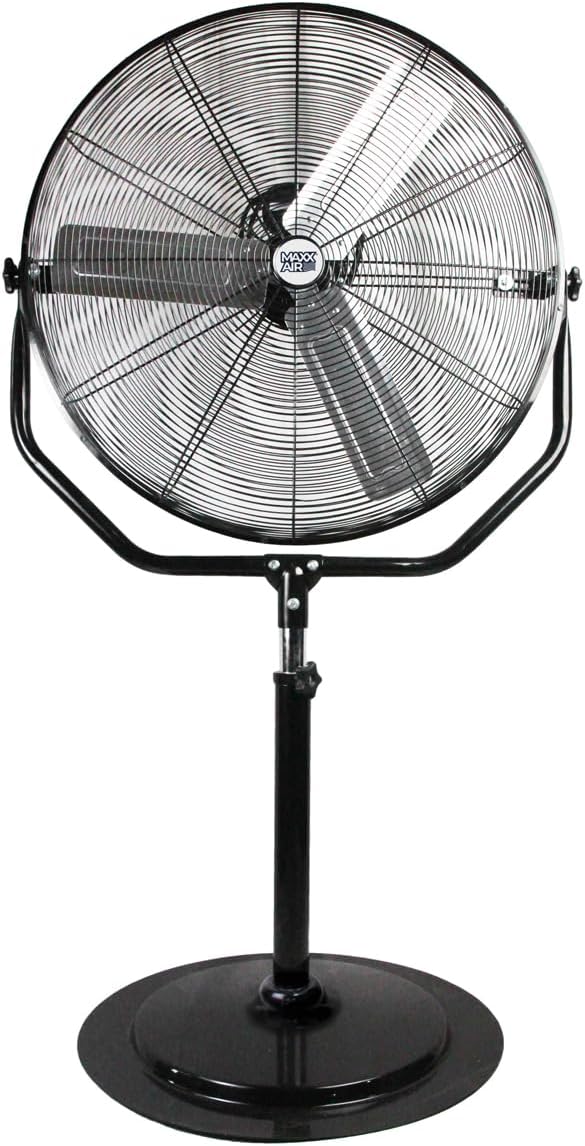 Amazon.com: Maxx Air Industrial 30" Pedestal Fan, Powerful Heavy Duty ...