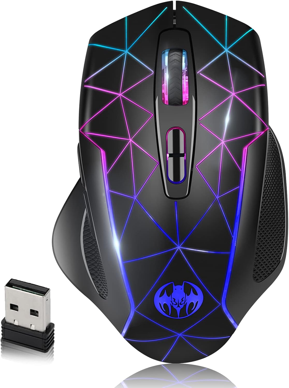 Amazon.com: Wireless Gaming Mouse, VEGCOO C8 Rechargeable Wireless ...