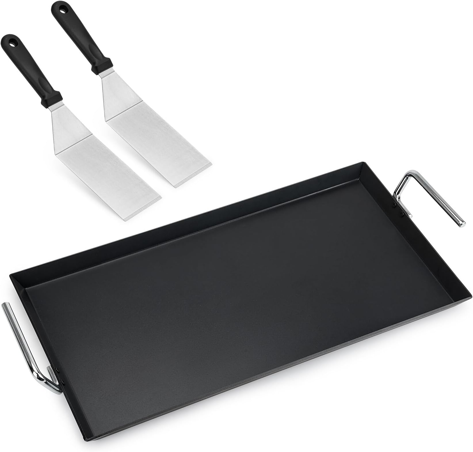 Amazon.com: Stanbroil Double Burner Griddle Pan with 2 Spatulas, 20"x11 ...