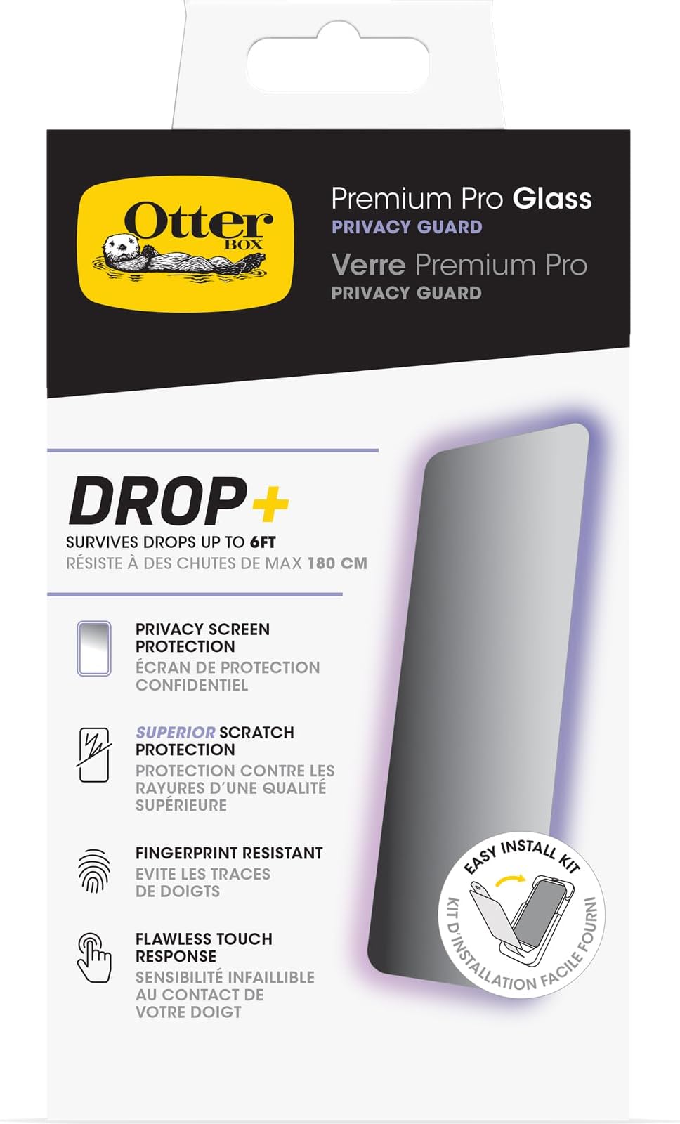 Amazon.com: OtterBox iPhone 15 Premium Pro Glass Privacy Guard, Privacy ...