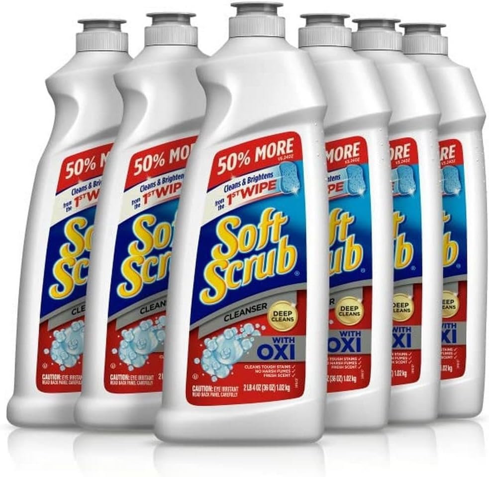 Amazon.com: Soft Scrub Multi-Purpose Kitchen and Bathroom Cleanser with ...
