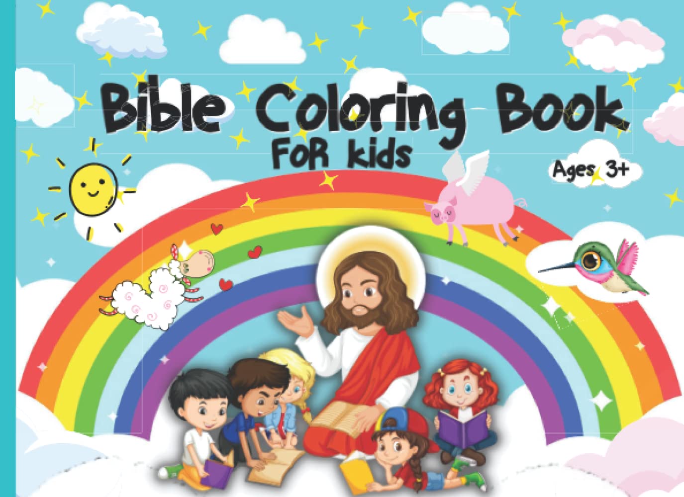 Bible Coloring Book for Kids: Christian coloring book for children ages ...