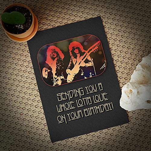 Led Zeppelin birthday card 7" x 5" high quality 300gsm card w/env ...