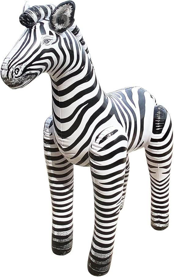 Amazon.com: Jet Creations 60" H, Inflatable Zebra Toy for Endless Fun ...