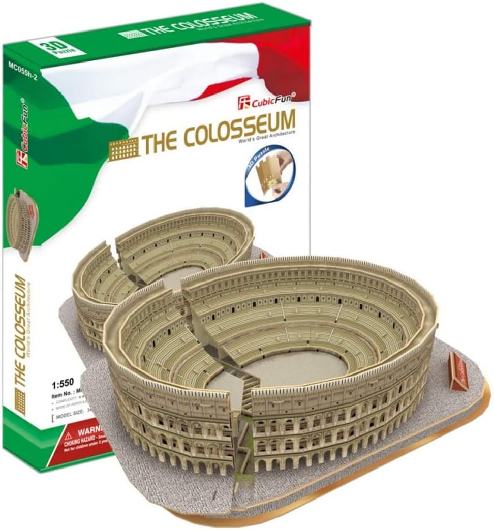 Amazon.com: Roman Colosseum 3D Puzzle with Book, 131-Piece : Toys & Games