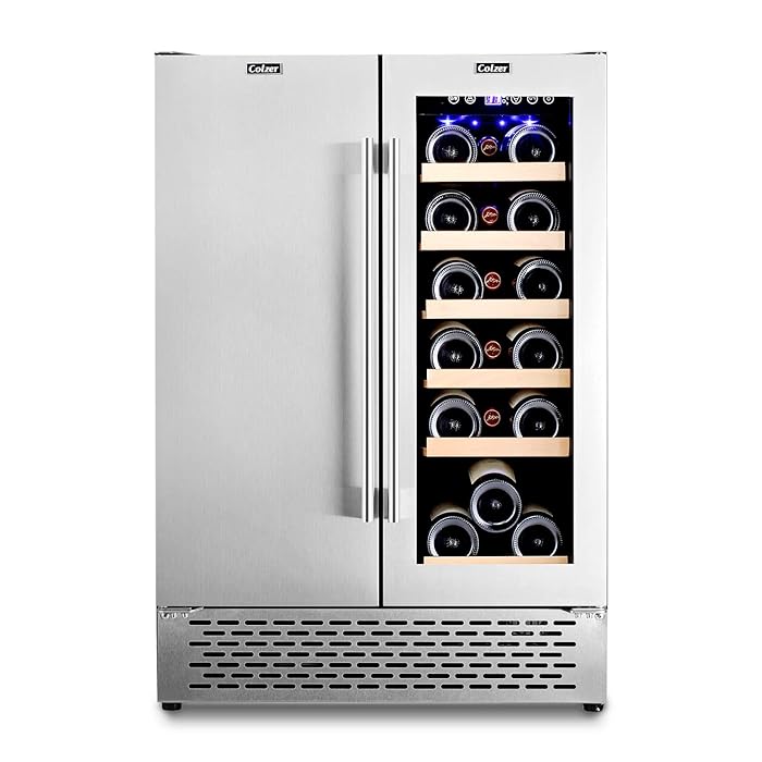Buy 24 inch Dual Zone Wine and Beverage Refrigerator 24'' Wine Cooler ...