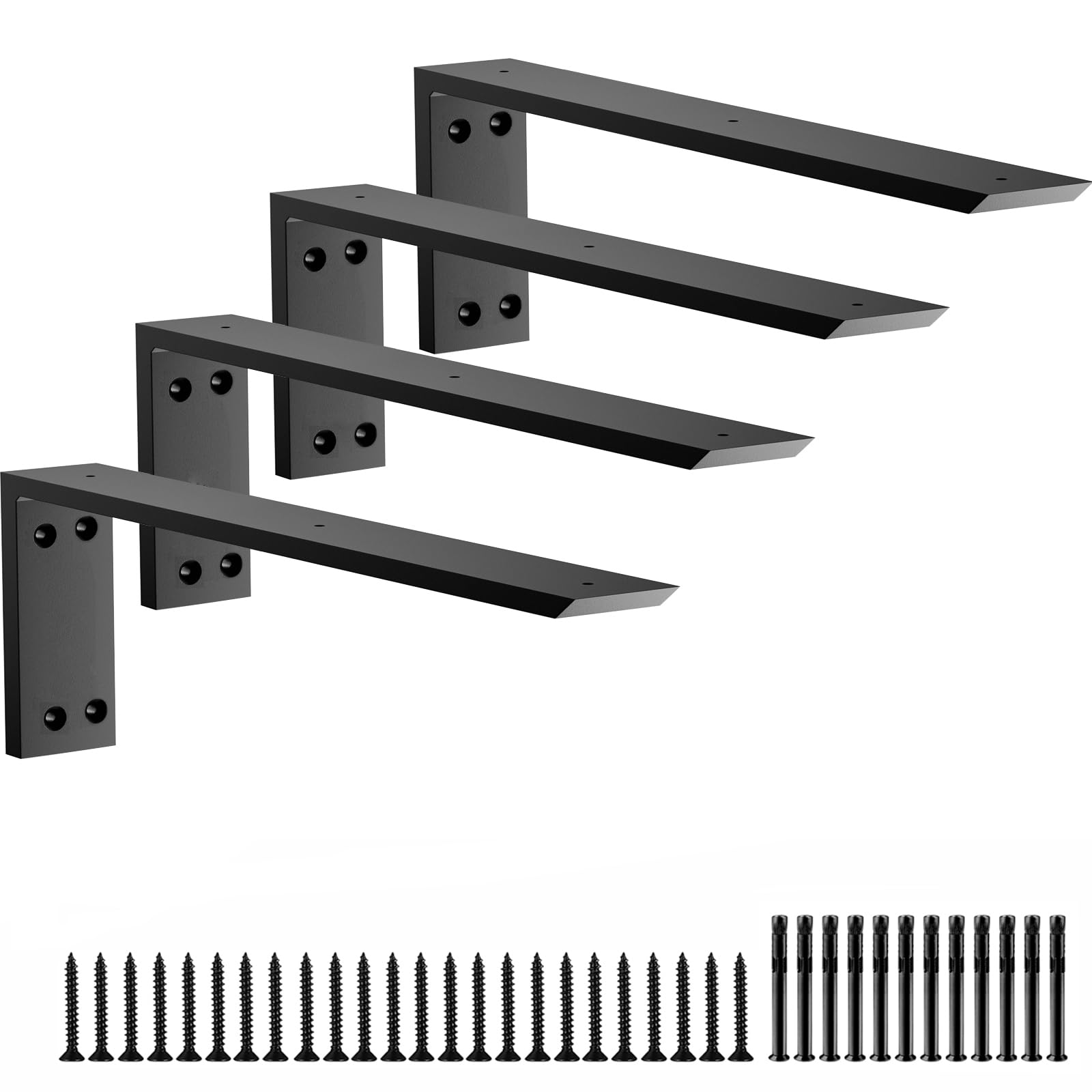 Amazon.com: Premium Heavy Duty Countertop Brackets 18 inch 4 Pack (2/5 ...
