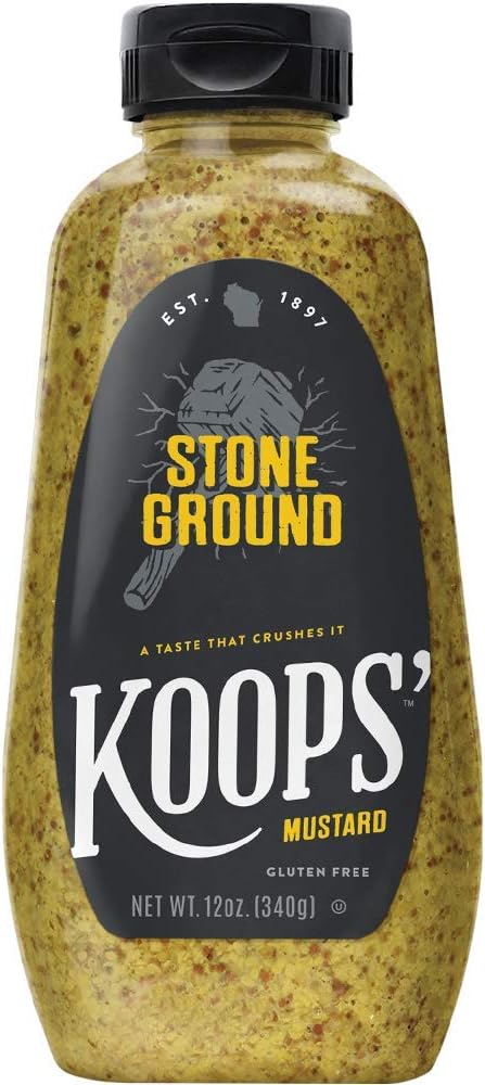 Amazon.com : Koops Stone Ground Mustard, 12 Oz. Bottles (Pack of 6 ...