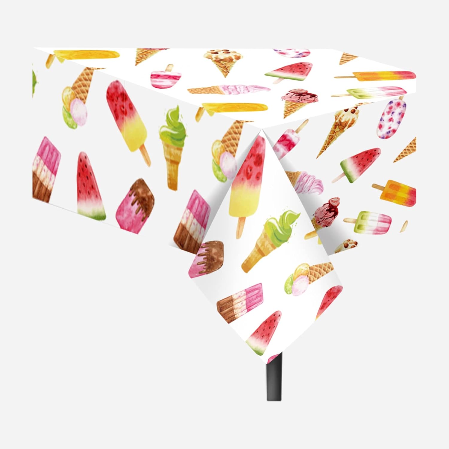 Amazon.com: NETFEN 3 Pcs Ice Cream Table Cloth Ice Cream Party ...